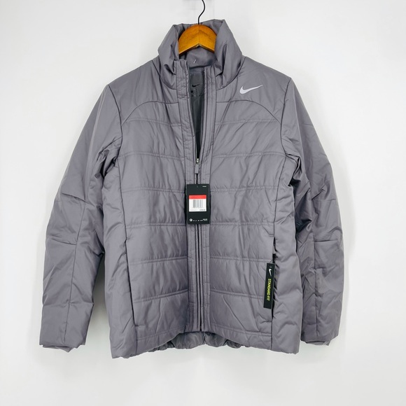 Nike | Jackets & Coats | Nwt Nike Gray Light Full Zip Golf Puffer ...